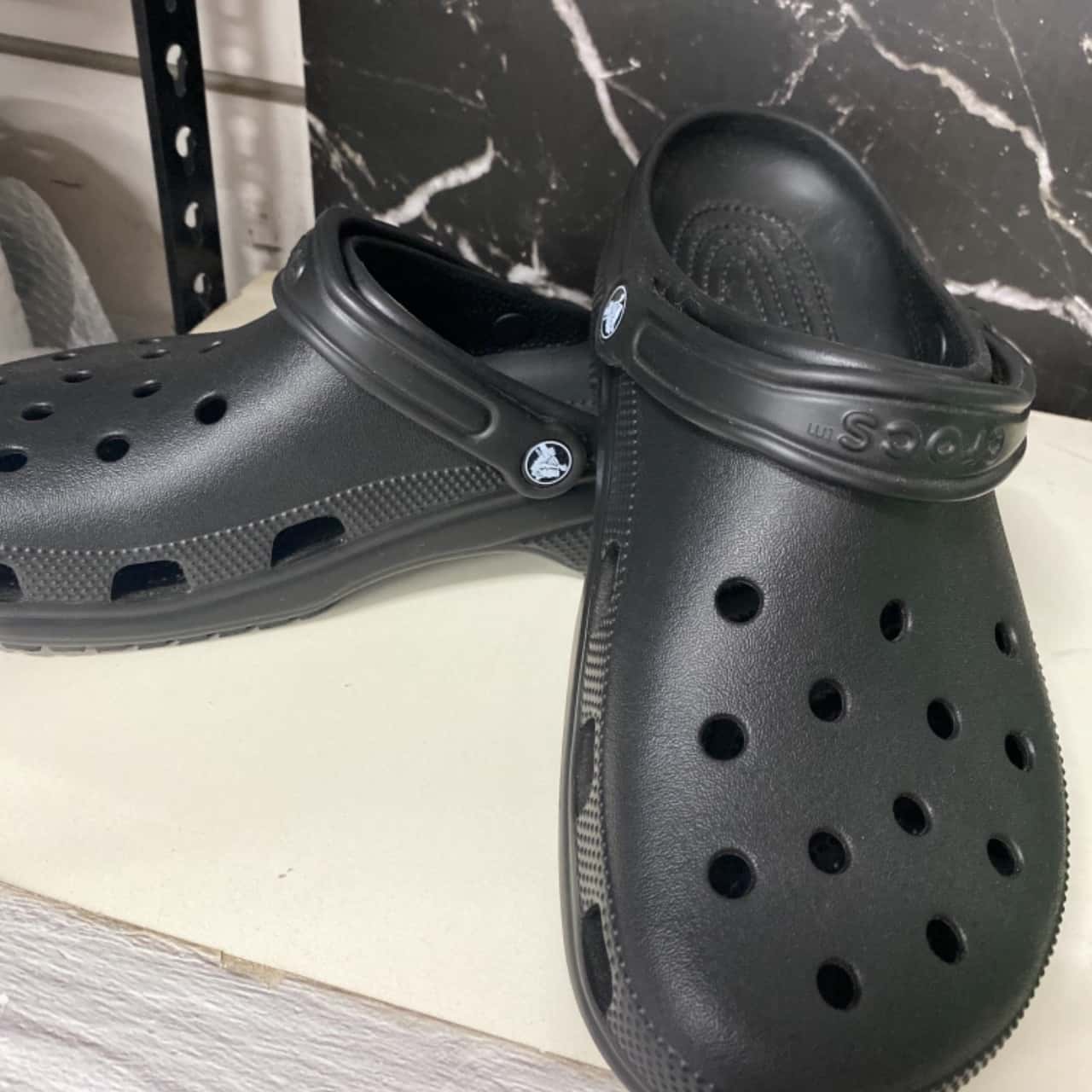 Crocs Size 10 M 12W Black as new (s)