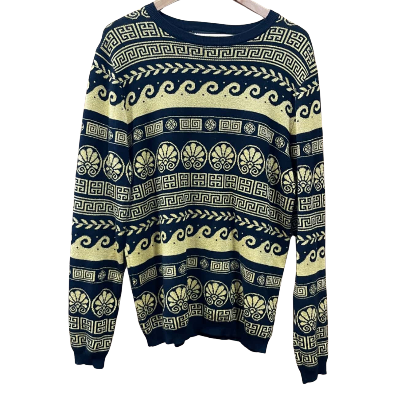 Dangerfield Black/Gold Shiny Jumper Size L(s)