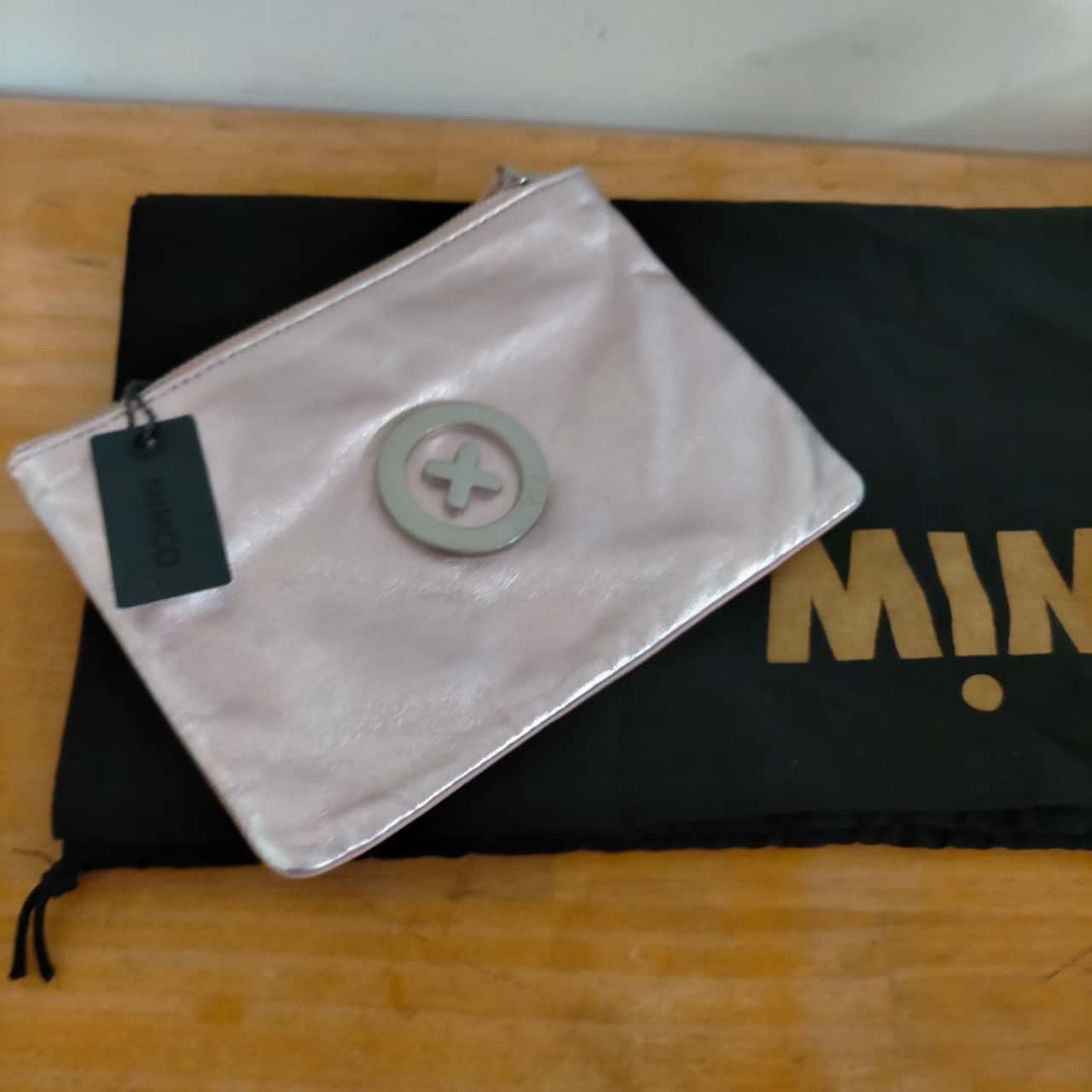 Mimco NWT Metallic Pink leather Wristlet(s)