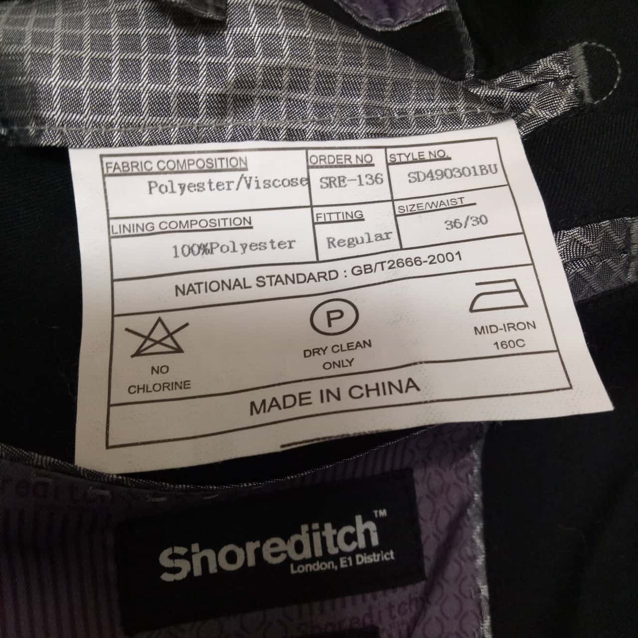 Shoreditch Mens Size 30 / 36 Black Suit Jacket(s)