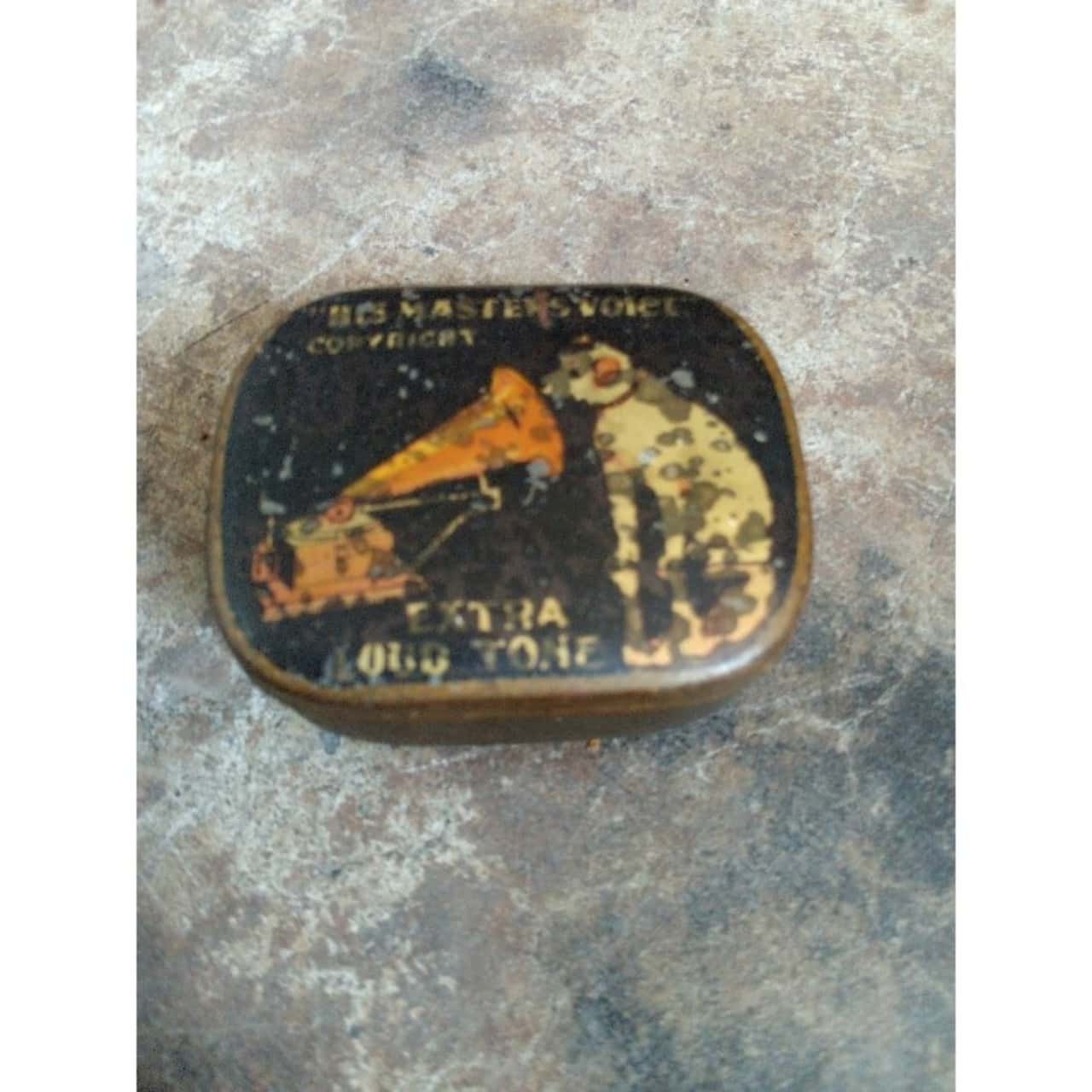 His Master's Voice Needle Tin Box w/ Needles(s)