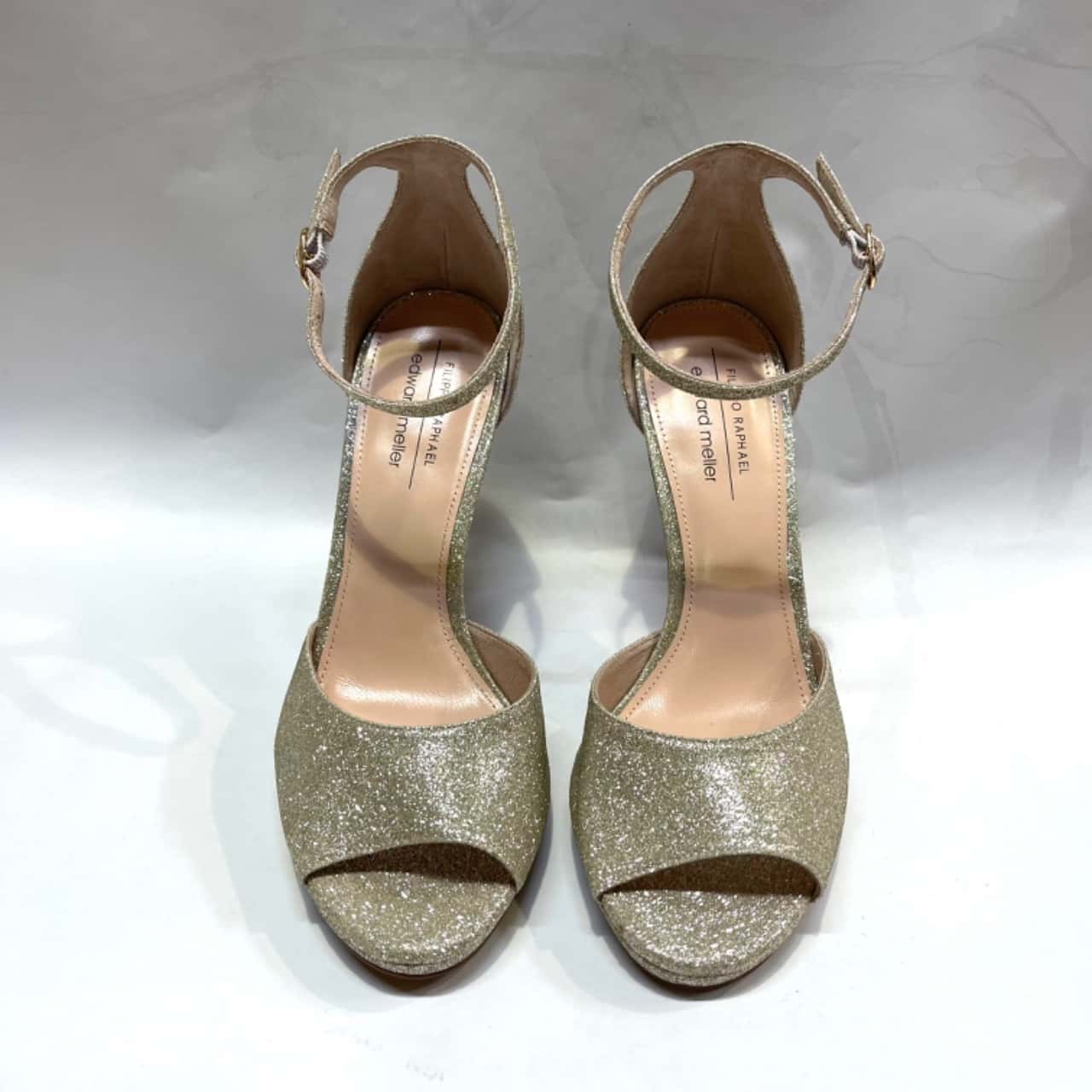 WREN110 by Filippo Raphael/ Platform Sandal in Platinum Ritz(s)