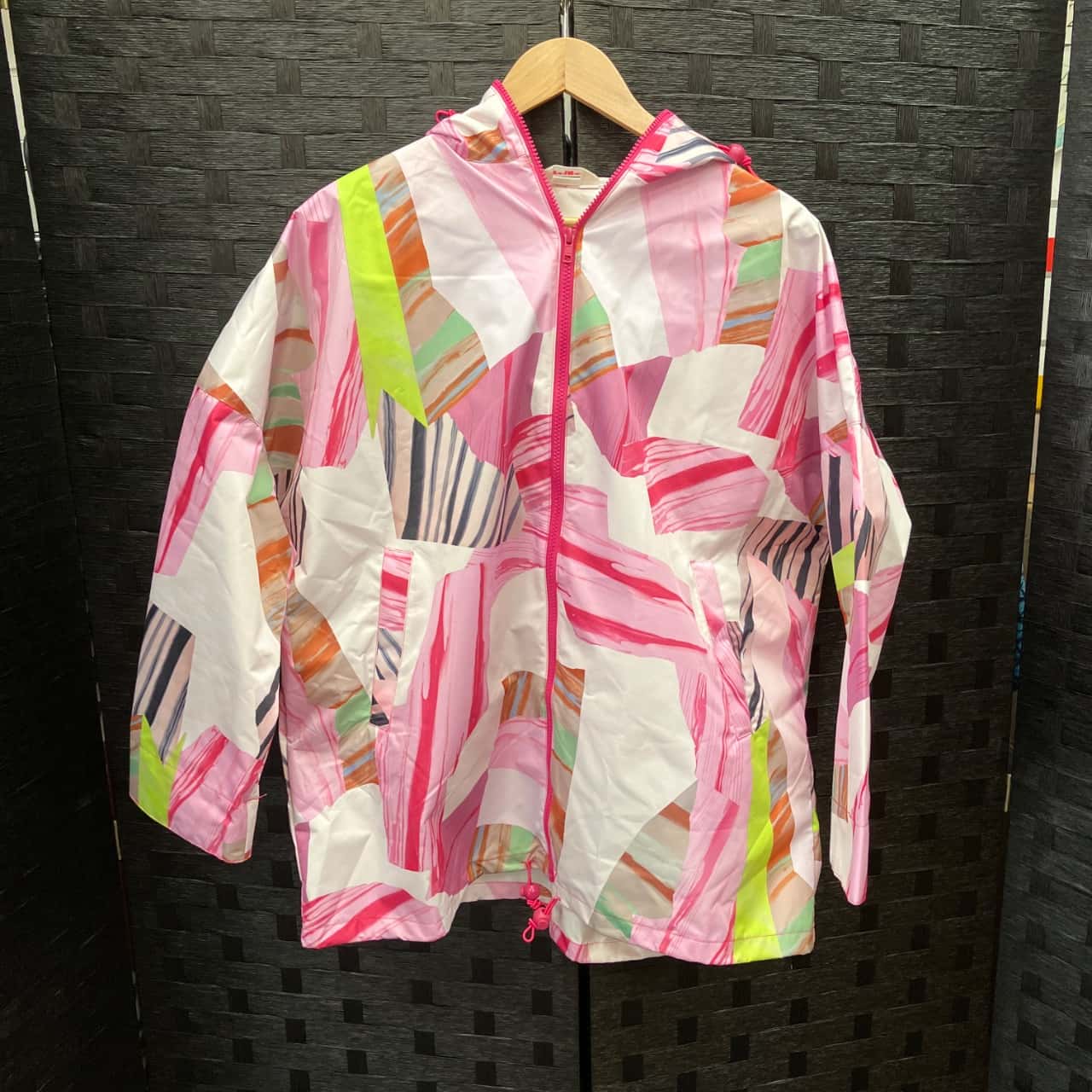 Gorman Womens Size M Raincoat Pink / White