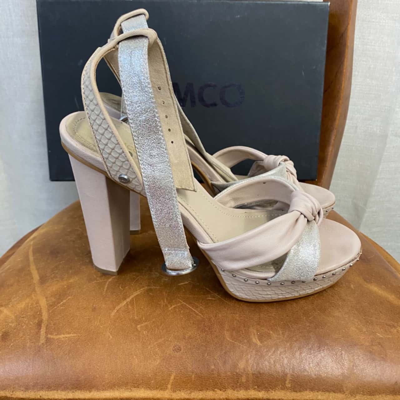 Mimco Womens Size 39 Beige Platform Shoe(s)