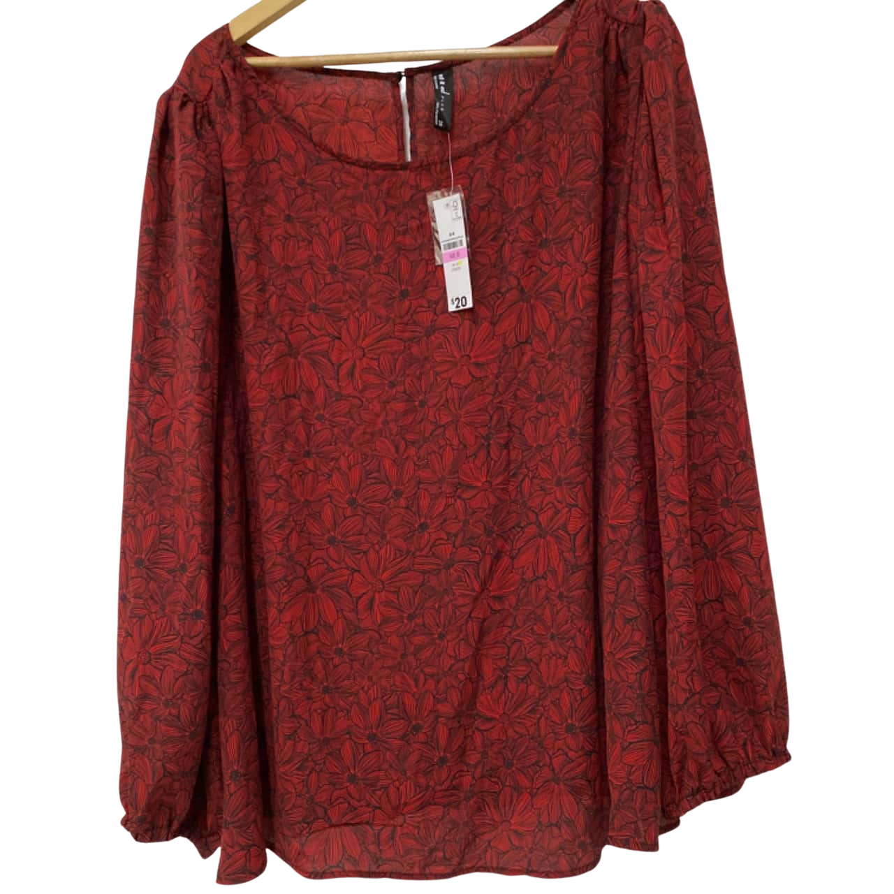 ed.it.ed Womens Size 26 Black / Red Top BNWT