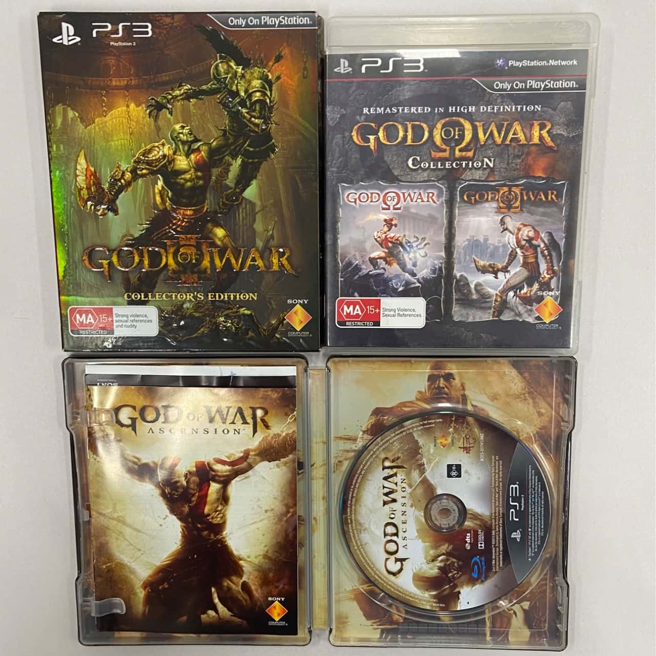PS3 Gods Of War Bundle of 3 Games(s)