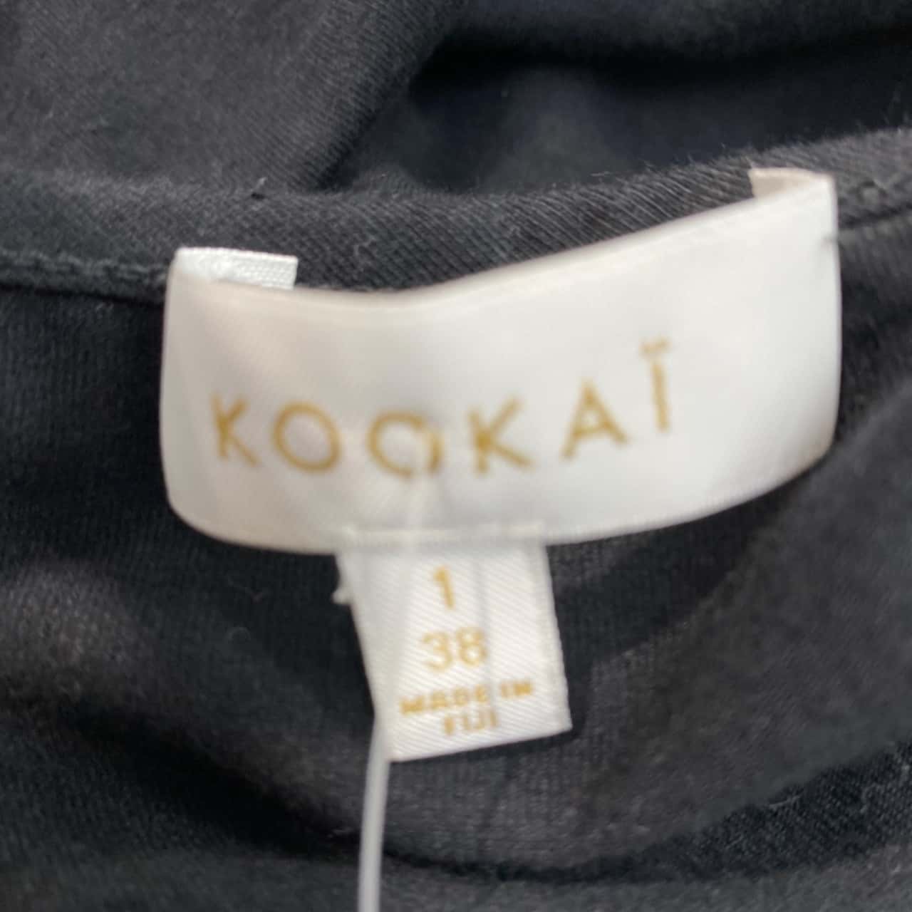 Kookai Womens Size 1 Bodysuit Black (s)