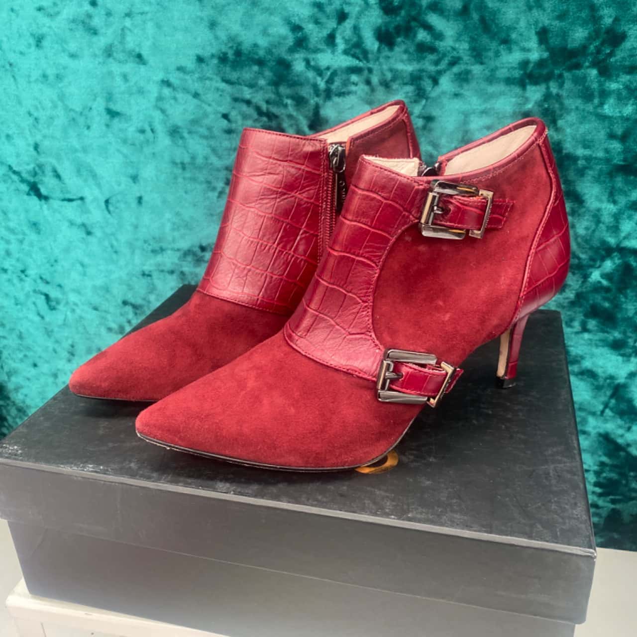 Mimco Claret Bogart Bootie Shoes Size 37 RRP $249.00(s)