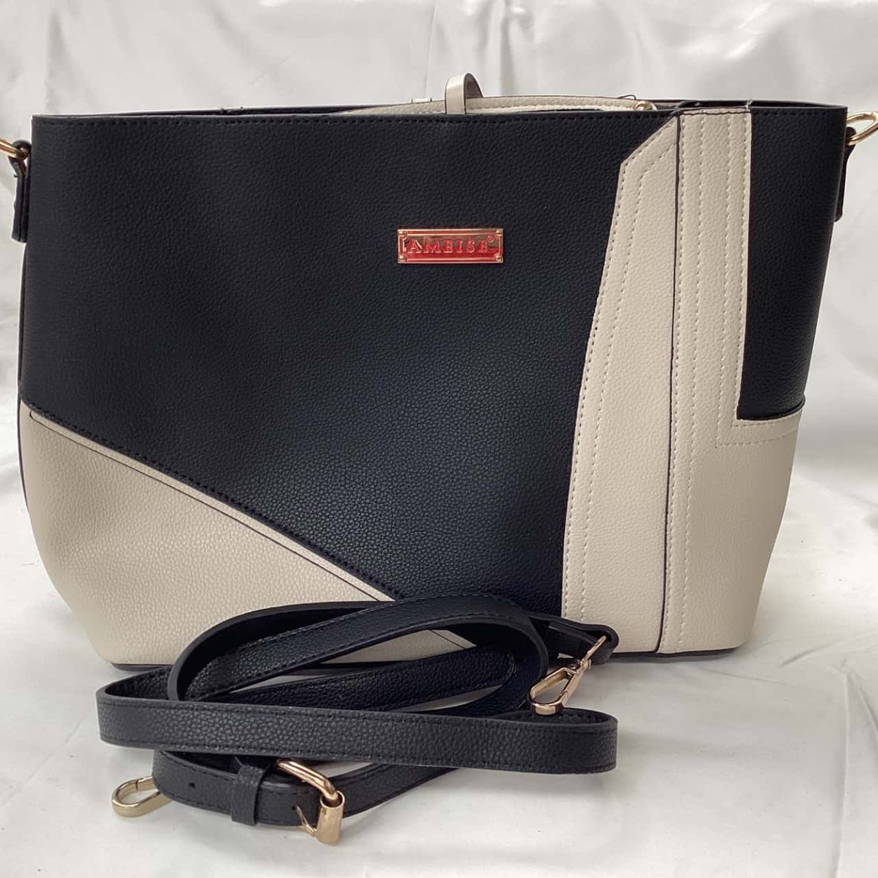 Ameise Brand Womens Beige / Black handbag(s) - New Without Tags ...