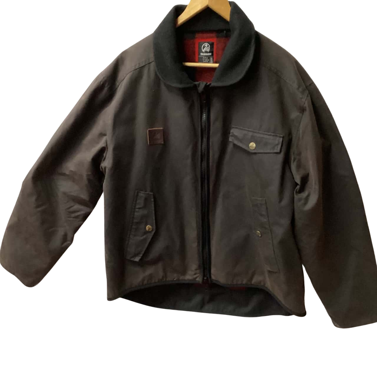 Swanndri Size L Men’s Jacket Black / Brown / Checked jacket (ha)(s)