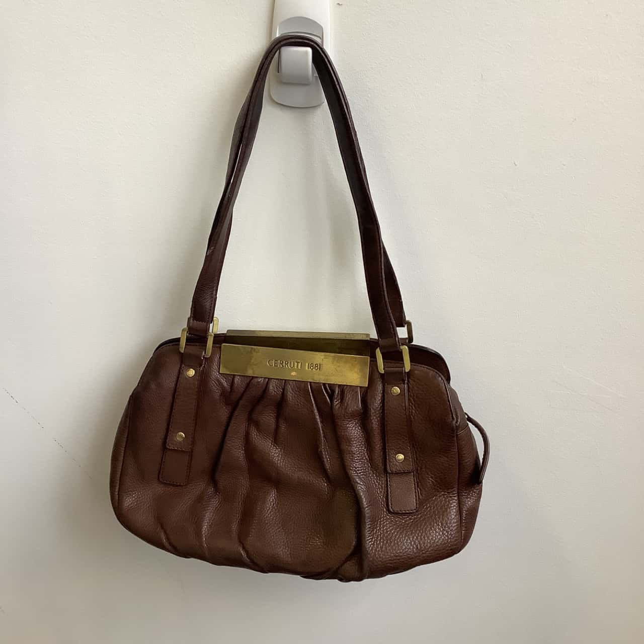 CERRUTI 1881 Womens Two Straps Handbag Dark Brown (s)