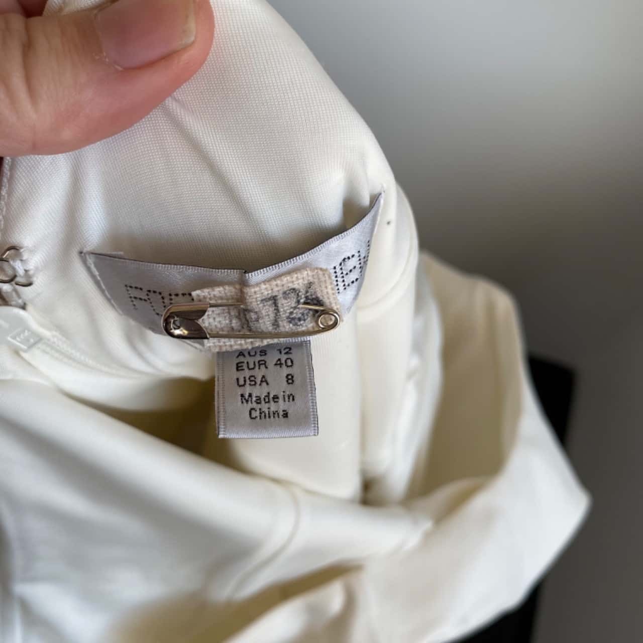 Forever New White mini dress Size 12 (s)