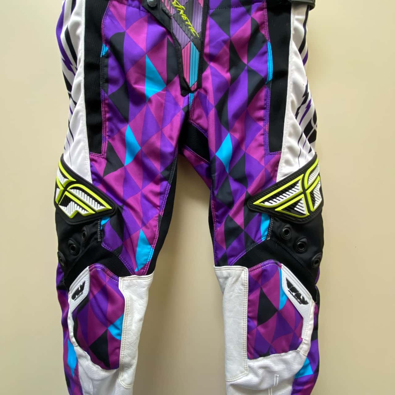 Womens Size 7/8 Purple/Multicoloured Race Wear Pant