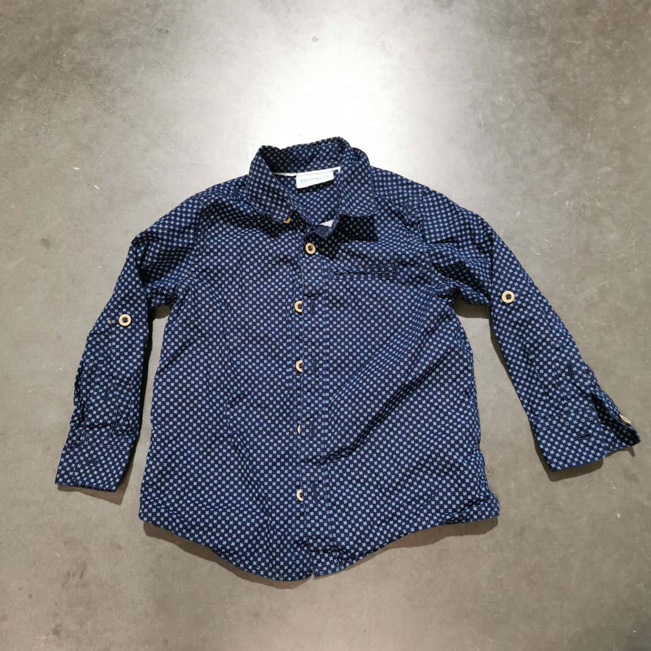 2 Pack for 3 yr olds. Long Sleeve Blue Shirts, 1 x Fred Bracks 1 x ...