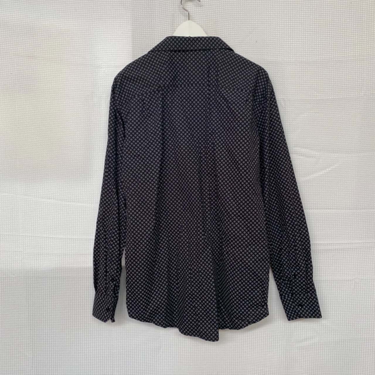 Perrone Mens Size L Long Sleeve Black/ White Shirt