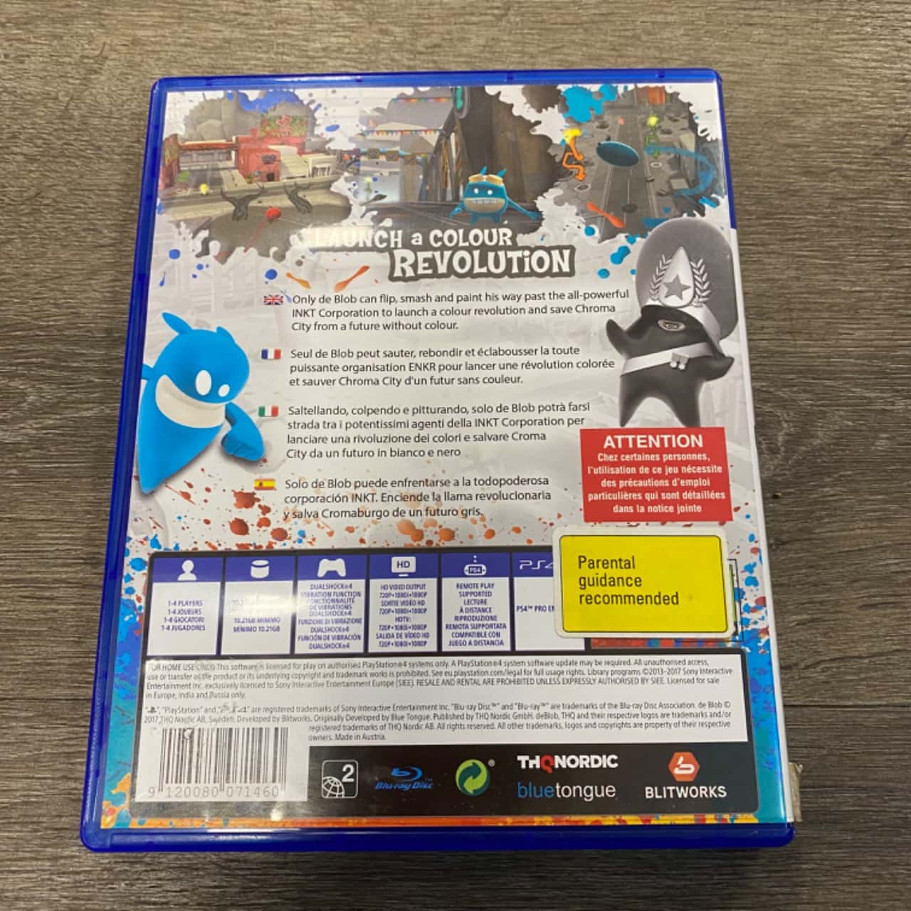 PlayStation PS4 De Blob Game