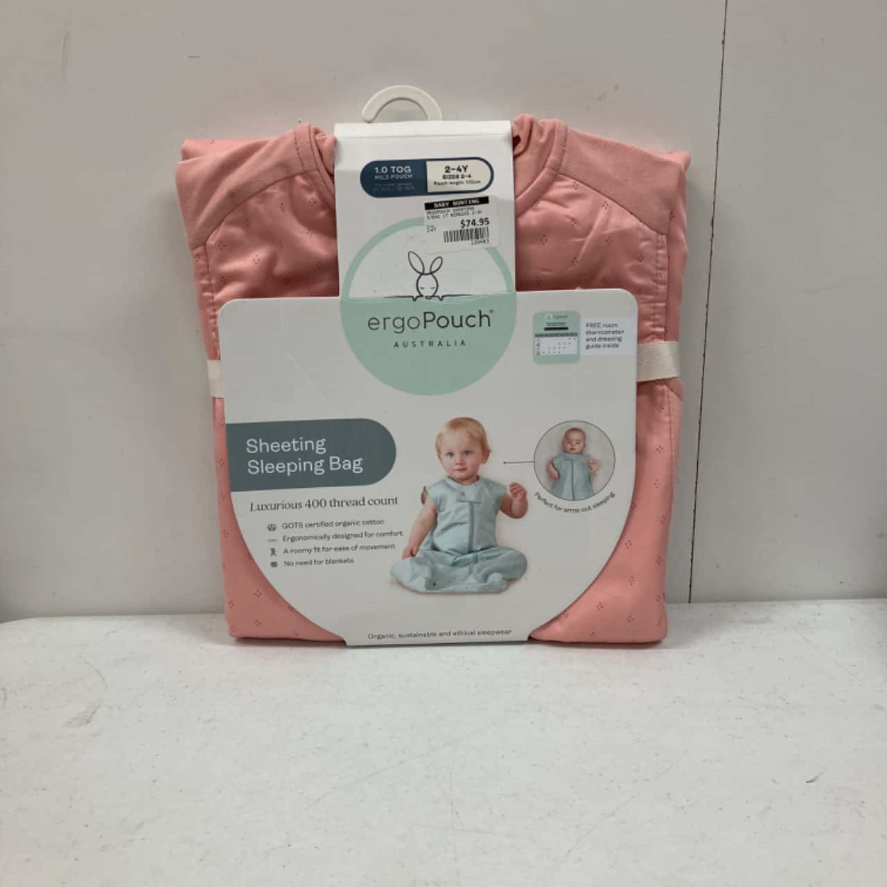 Ergo Pouch Australia Sheeting Sleeping Bag Size 2-4 Years(s)