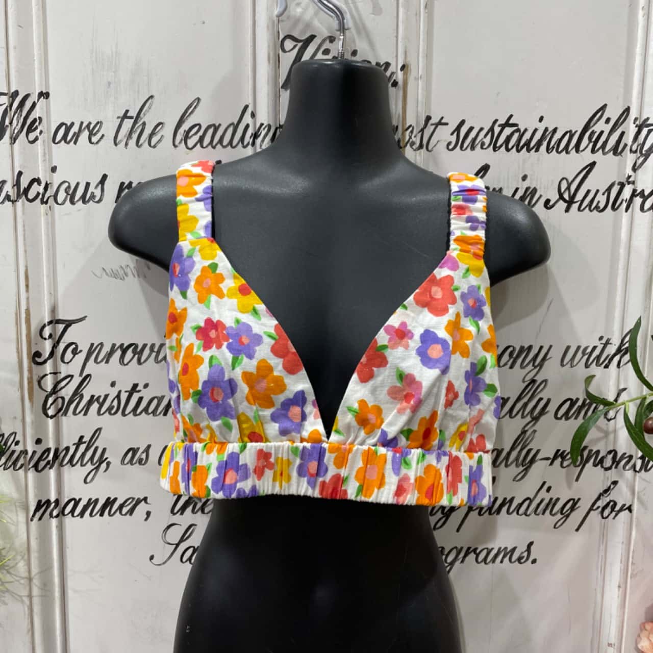 CUTE LIL’ NUMBER!! BRALETTE!! 55% LINEN!! Pepper Mayo Brand!! Womens ...