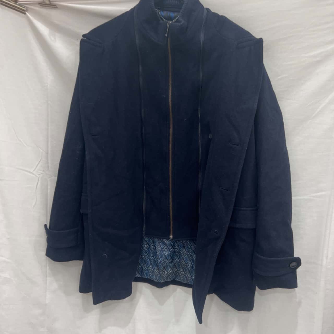 Politix Mens Navy Blue Jacket Size M (s)