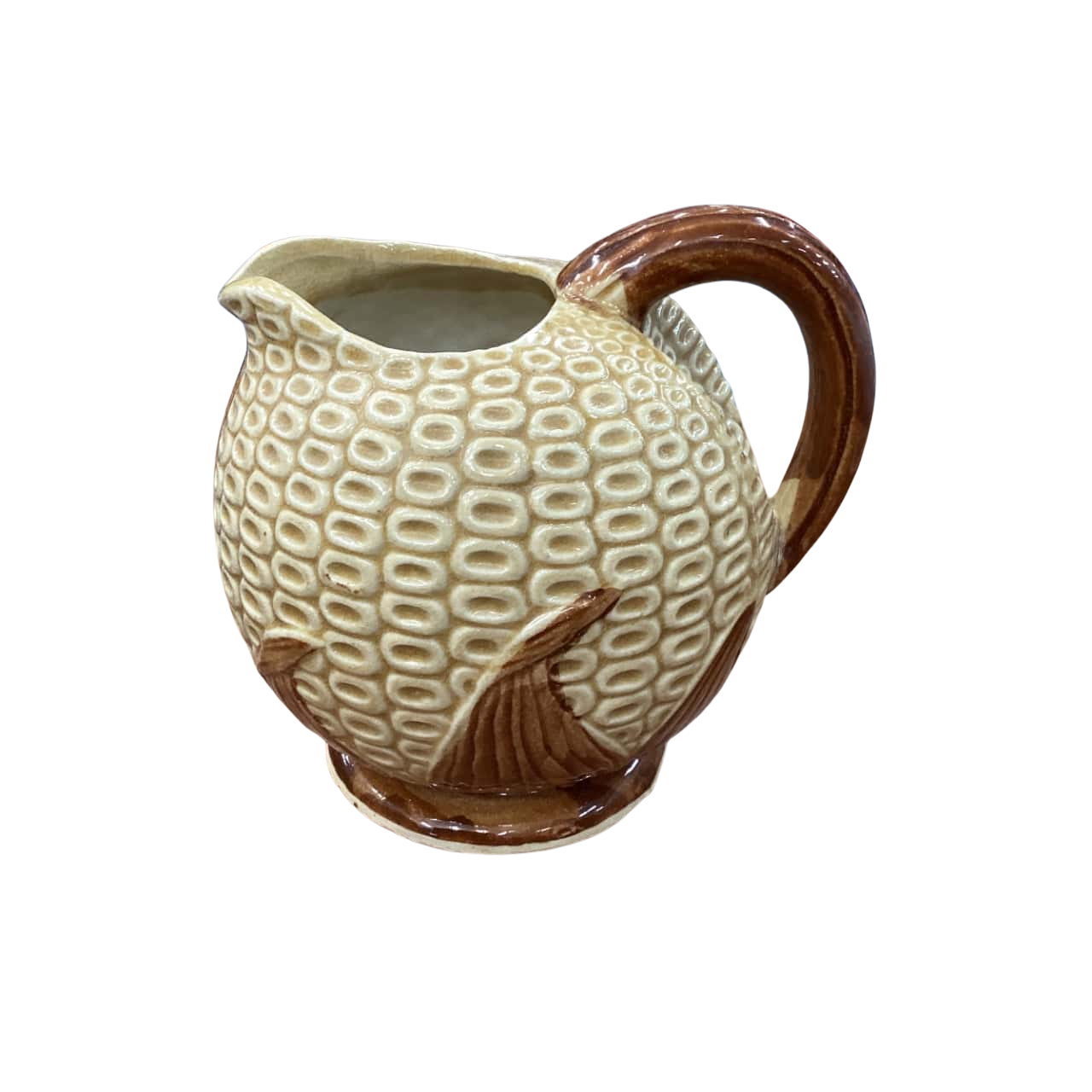 Vintage Japanese Ceramic Corn Jug