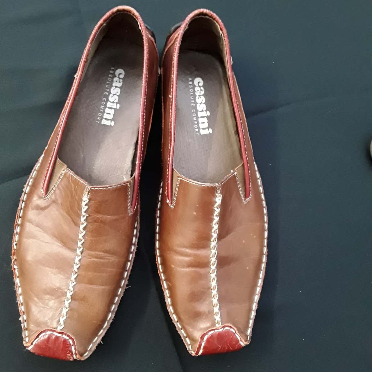 CASSINI Womens Shoes, Leather, Size 41, Brown / Red(s) - Used Fair ...