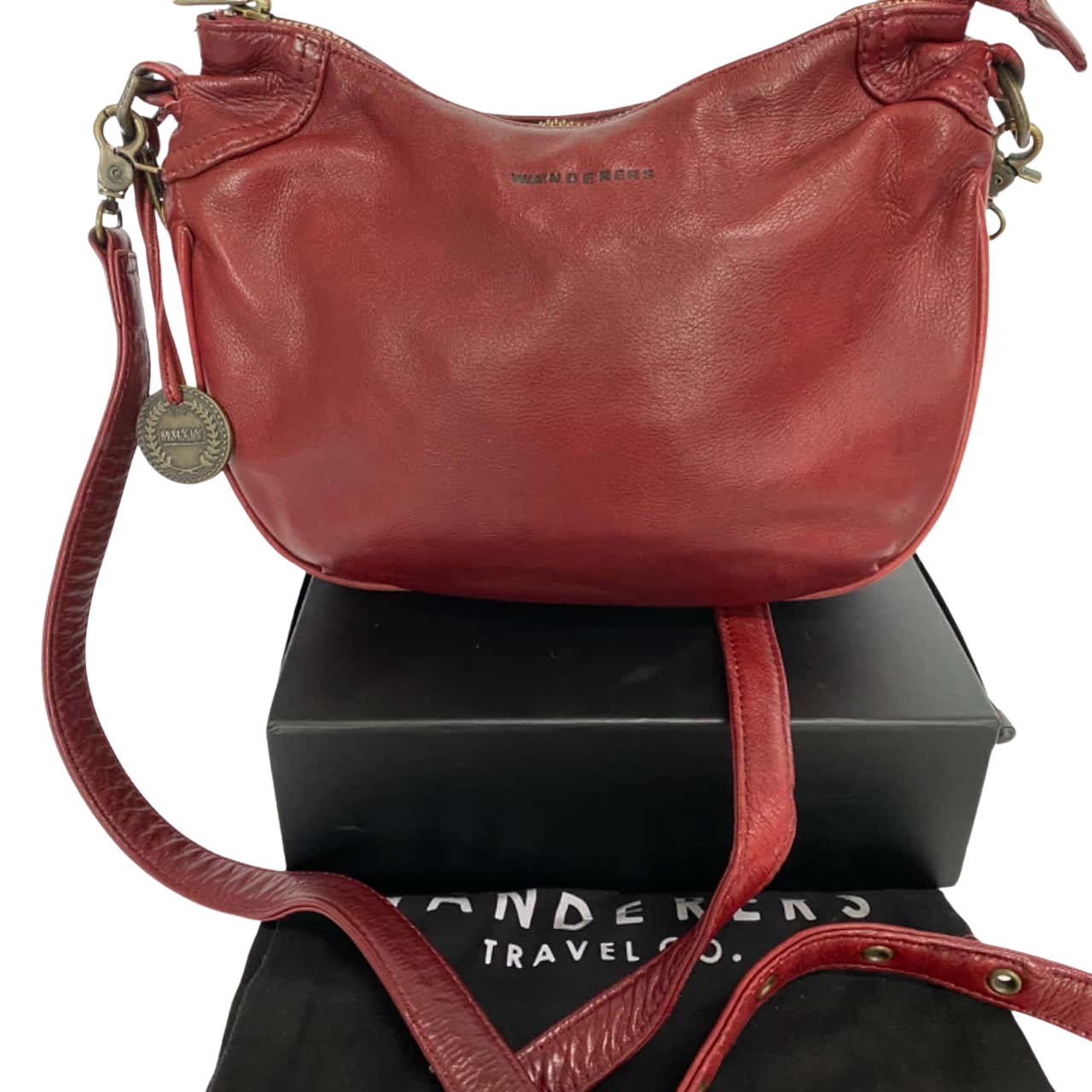 Wanderers Burgundy Leather Handbag (s) - Used Good | Salvos Stores