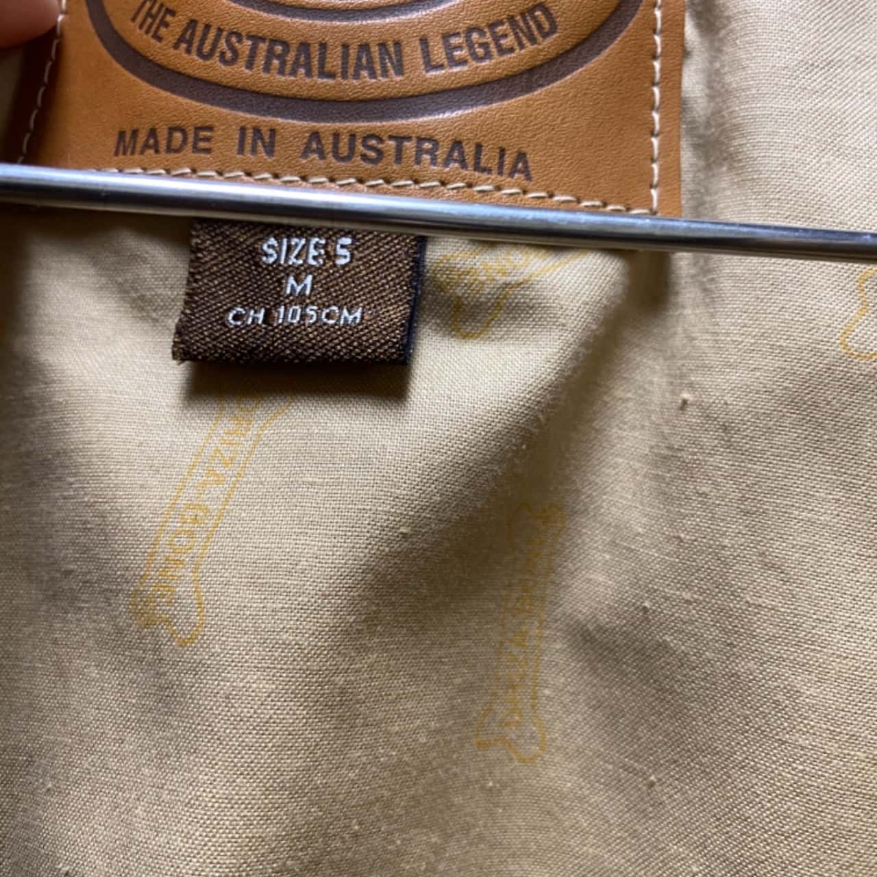 Driza-Bone Mens Size 10 Front Zipper Brown