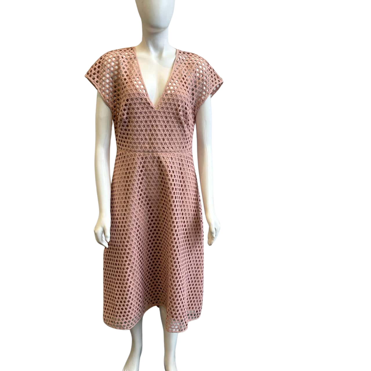 Country Road Womens Size 14 Short Sleeve Midi Dress Nude S