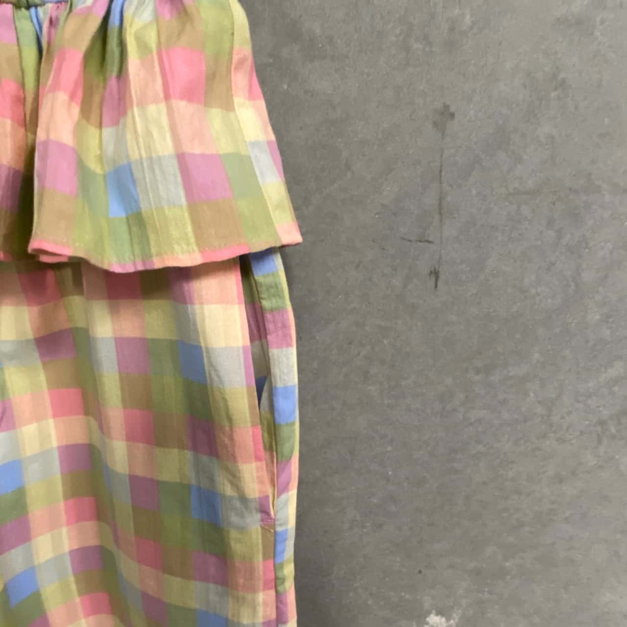 MONKI Womens Size XXS Jumpsuit Checked / Multicoloured (s)