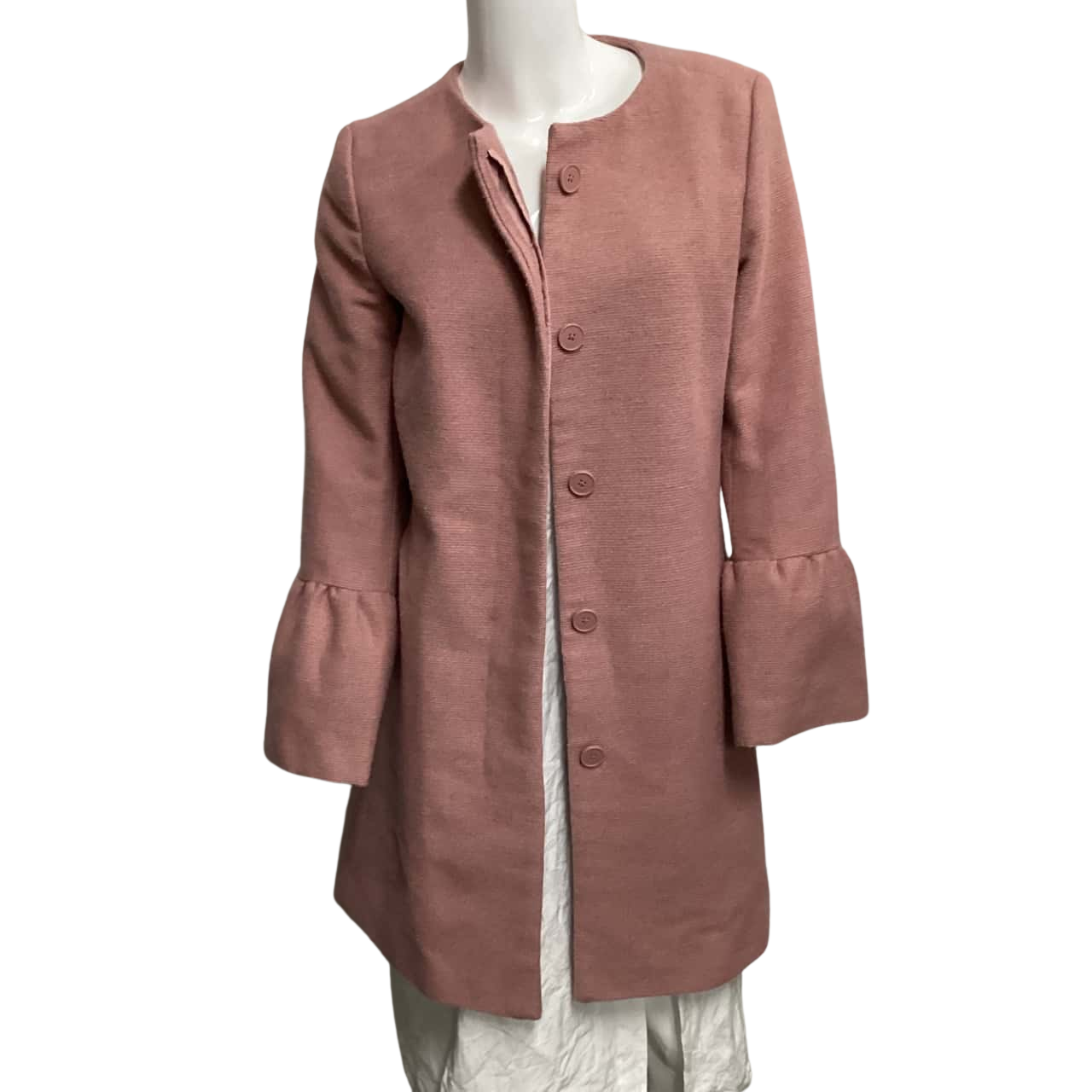 Khoko Womens Size 8 Pink button up Coat(s)