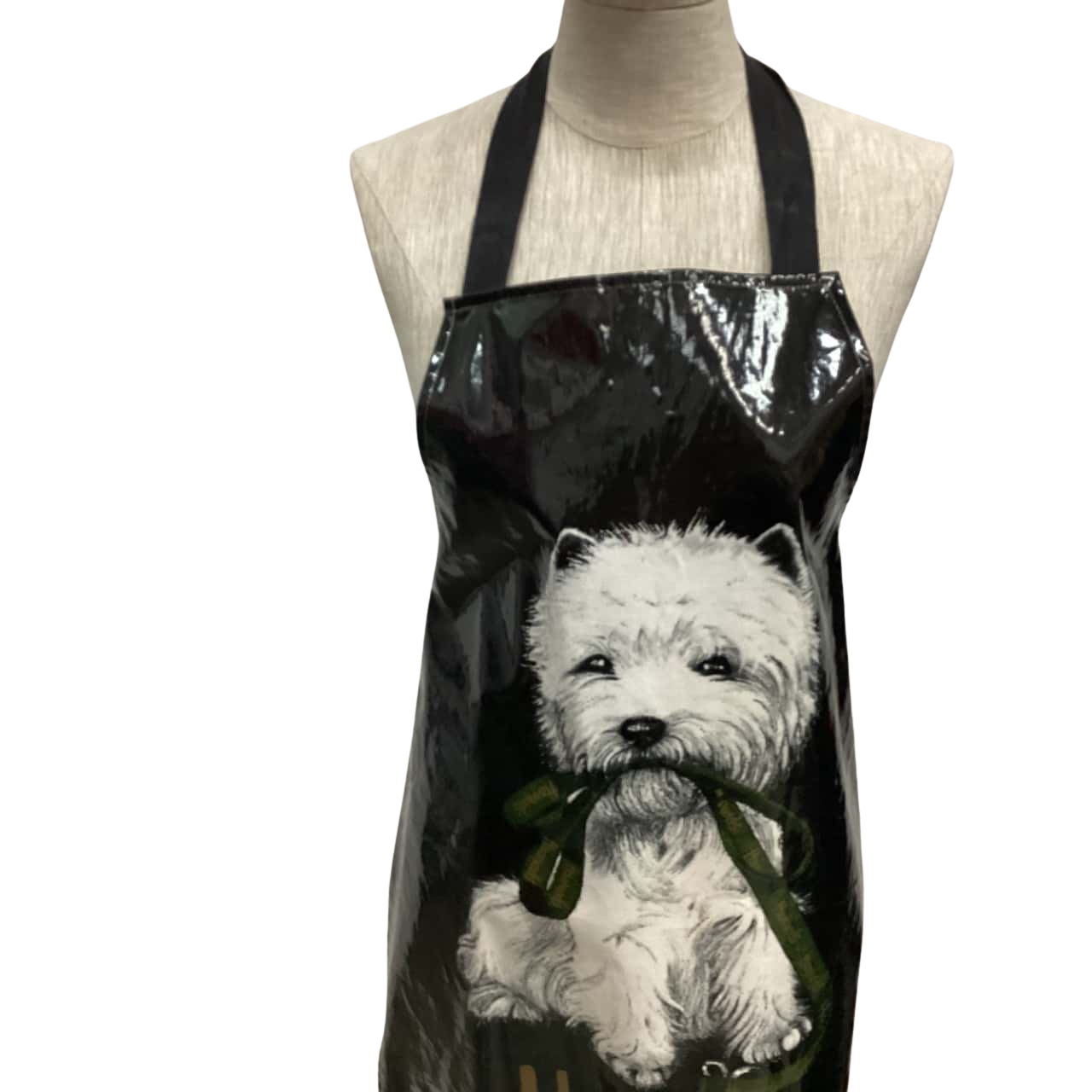 Harrods Apron PVC Coated Black / White(s)