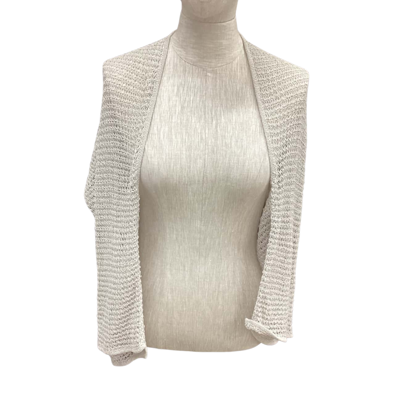 Metalicus Womens Shrug Size One Size Silver