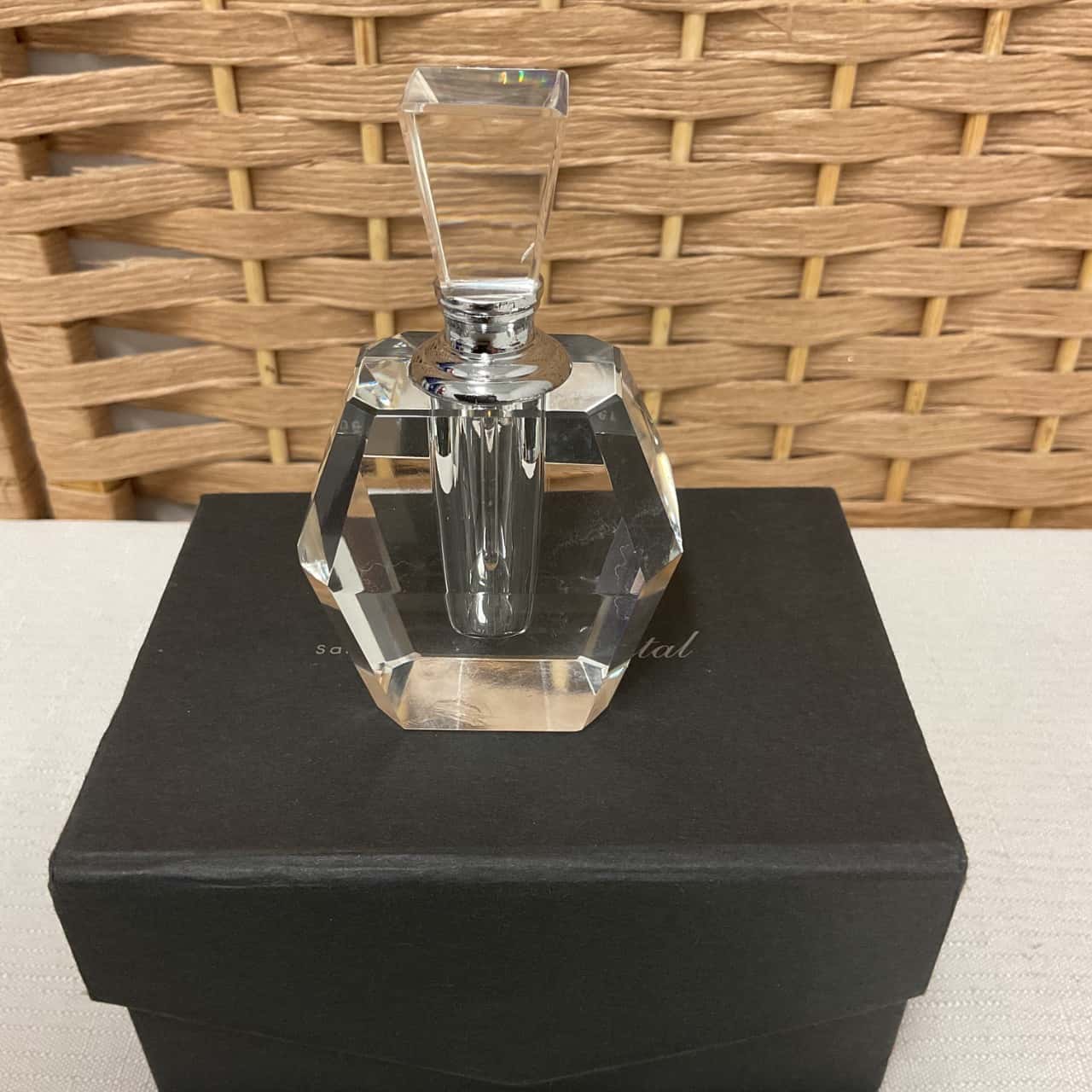 NEW Vintage Salt & Pepper crystal perfume bottle Birthday mother gift ...