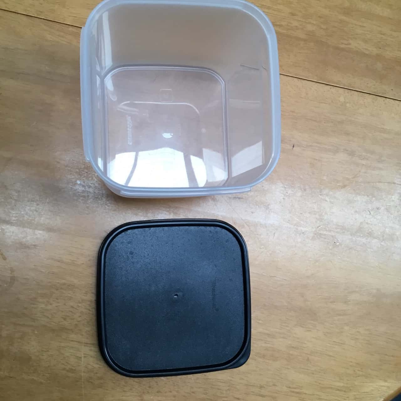 Tupperware 4L Clear Modular Mates Container With Black Lid(s)