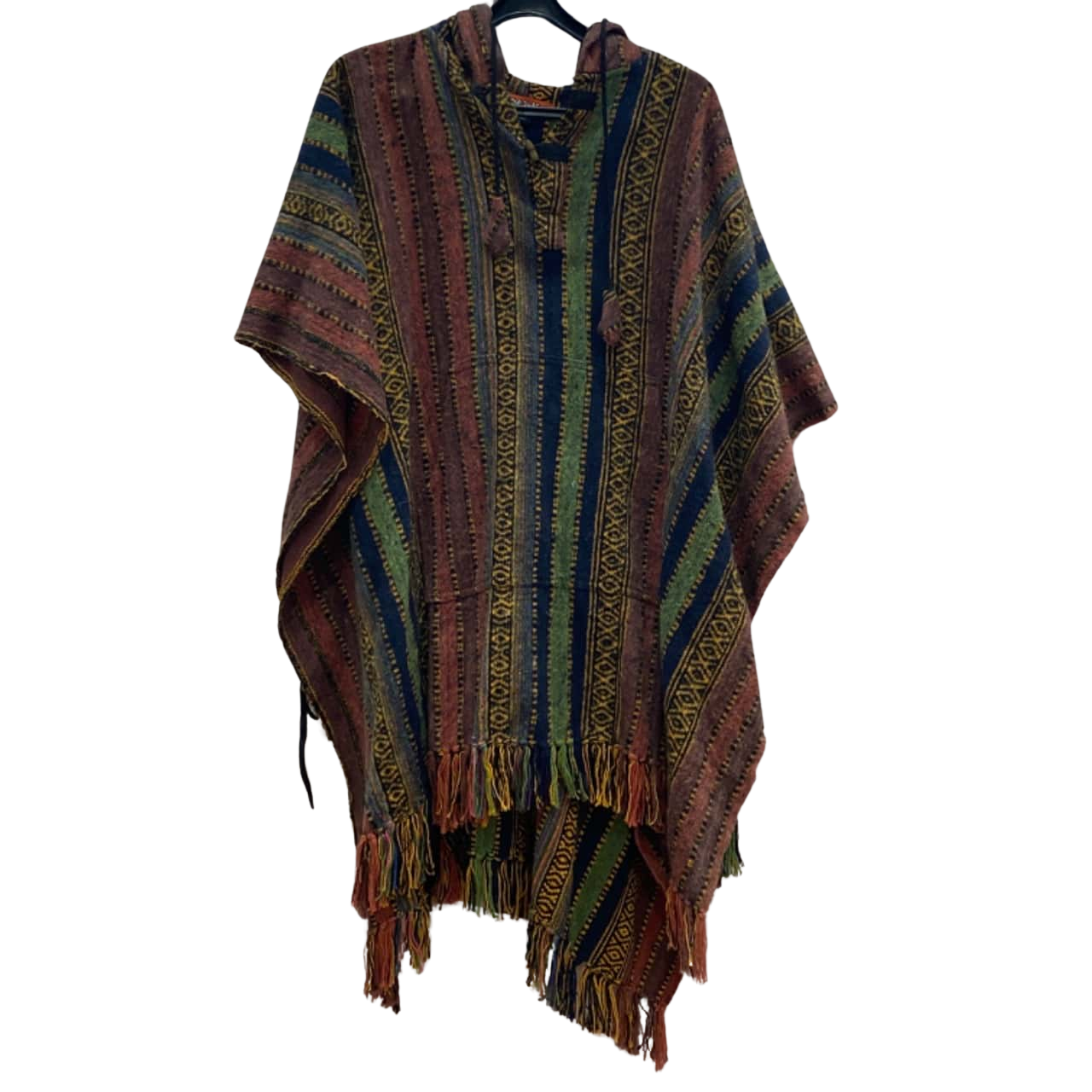 Yak’n Yeti Mens One Size Patchwork Cotton Poncho(s)