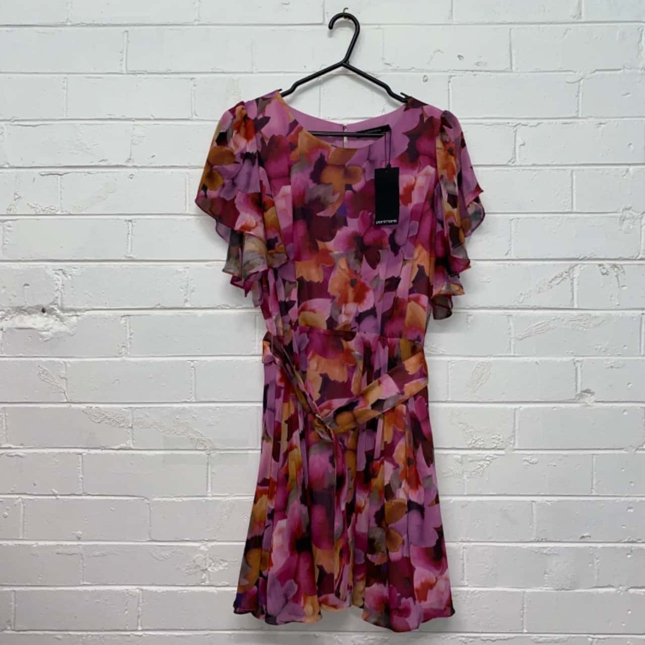 Portmans Womens Size 12 Short Sleeve Dress Floral BNWT (s)