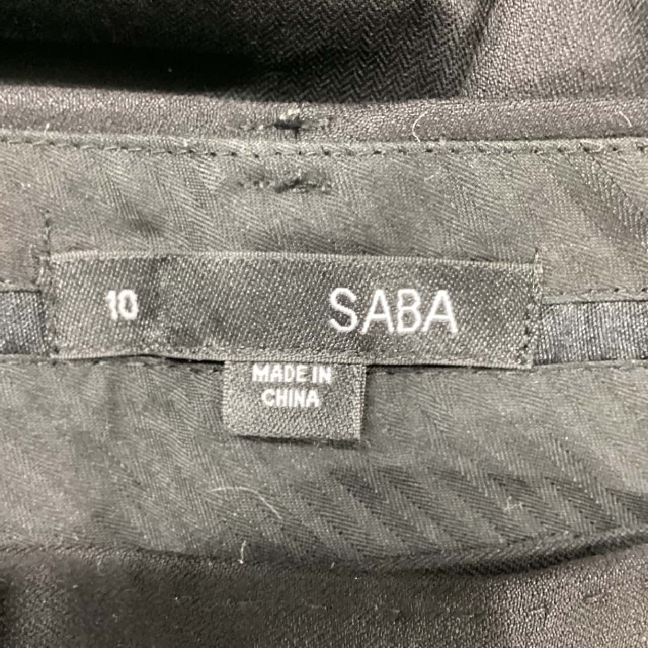 SABA Womens Size 10 Black suit pants - VGUC - 98% wool/2% elastane(s)