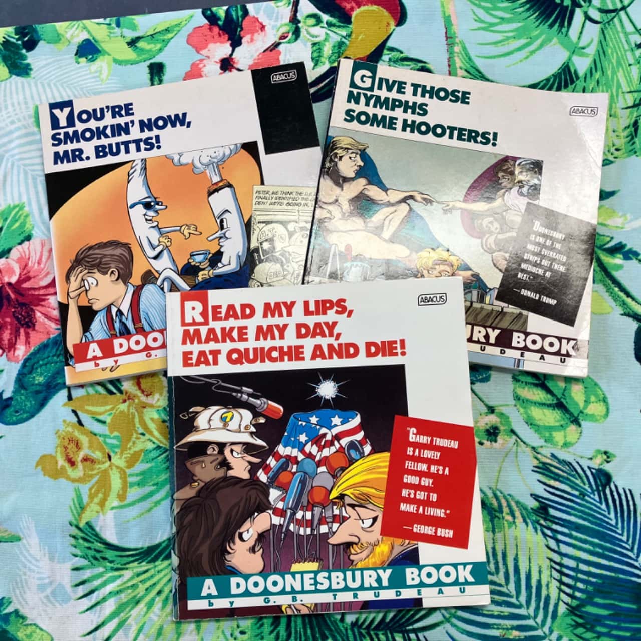 ‘A Doonesbury Book’ By G.B Trudeau Humour Comics x3