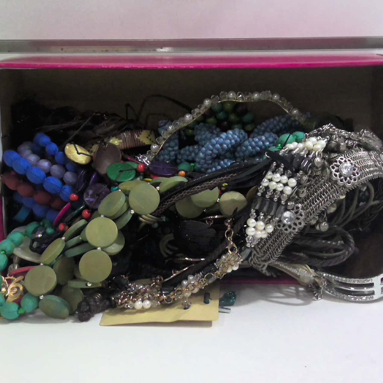 Womens Bulk Jewlery Collection Pink Shoe Box (s)