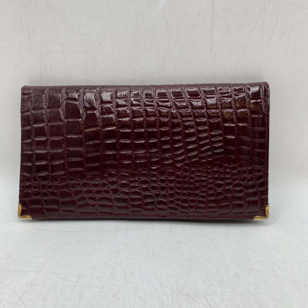 Beautiful Leather 18.5 cm x 10.5 cm Womens Purse Maroon (s)