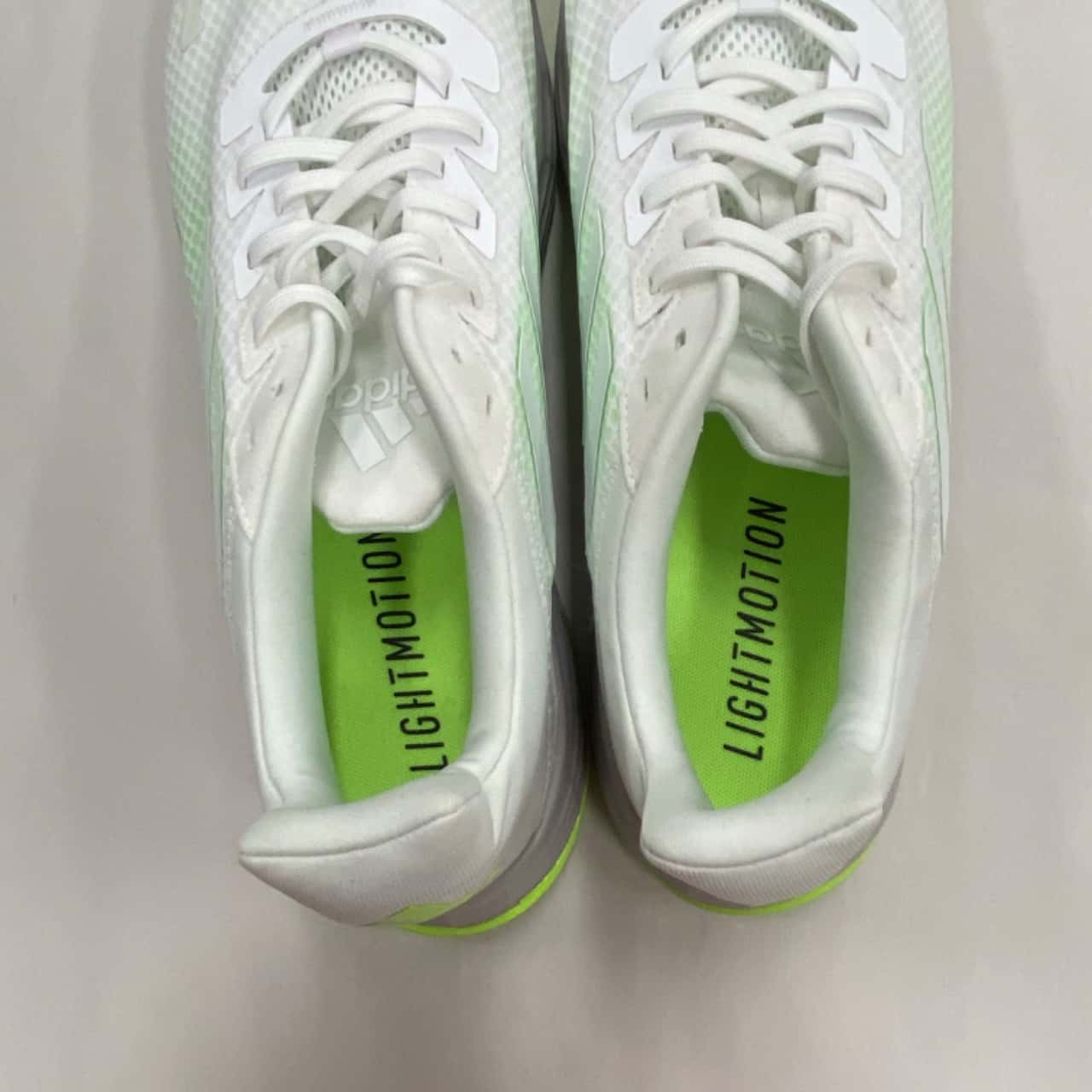 Adidas Mens Lightmotion Shoes Size 14 White Green / Grey / White