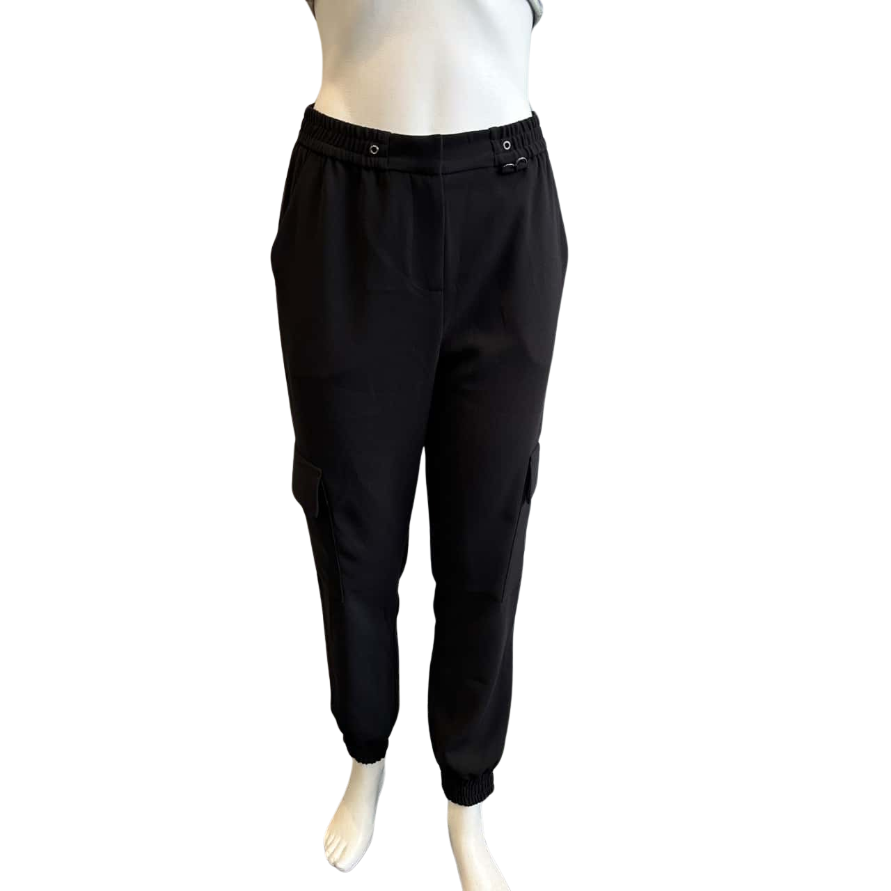 Cue Women's Size 8 Cargo Pant Black (s)