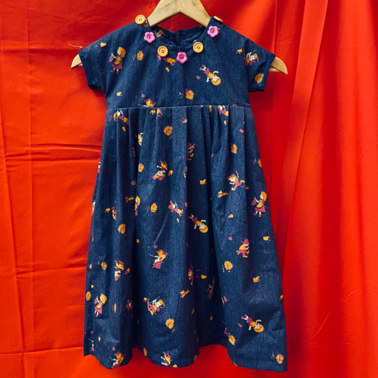 Nadja's Collection Kids Size 3 Dress Blue / Pattern (s)