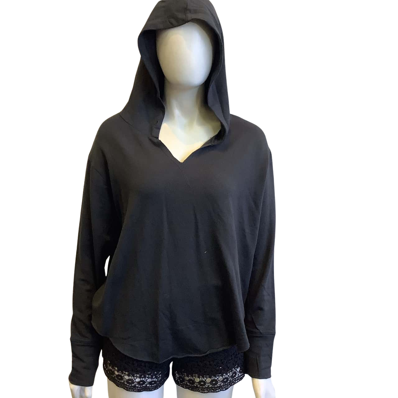 Offline by Aerie Women's Size L Light Weight Hoodie Black (s)