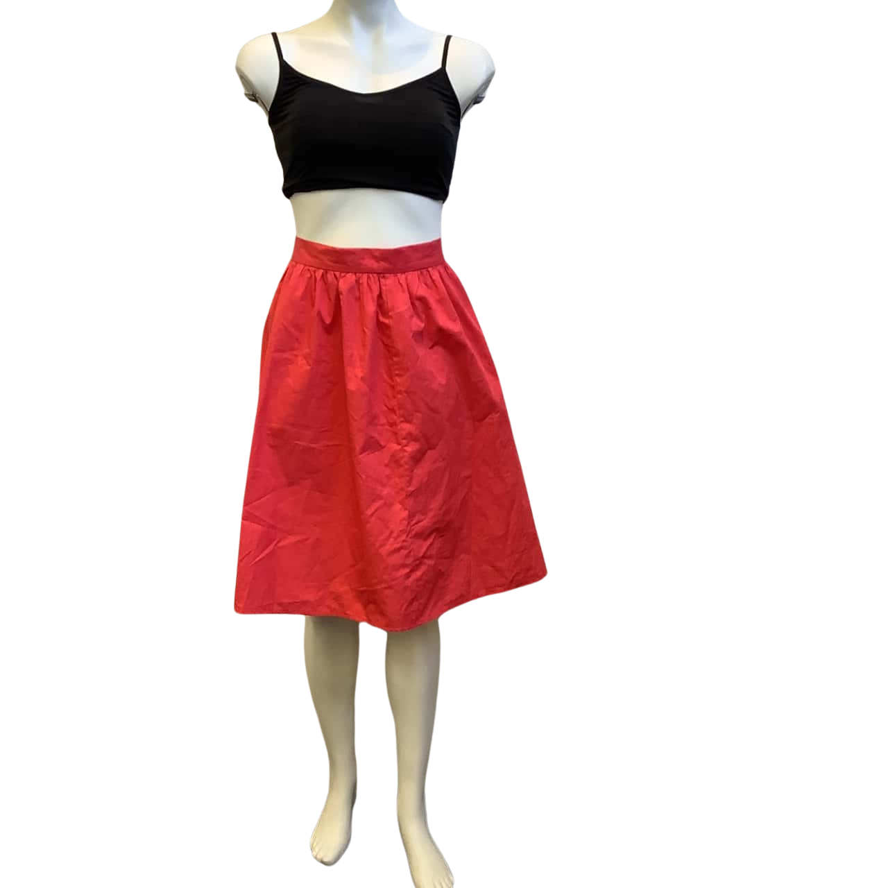 Brand New Naf Naf Womens Size W31” Midi Skirt Watermelon