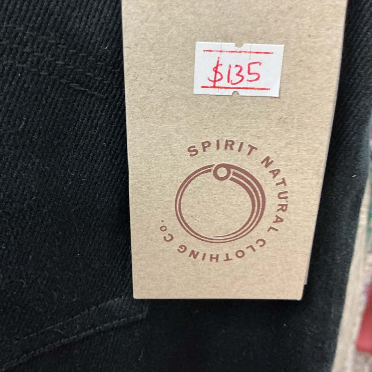 Mens Spirit Size 36 Straight Leg Jeans Black