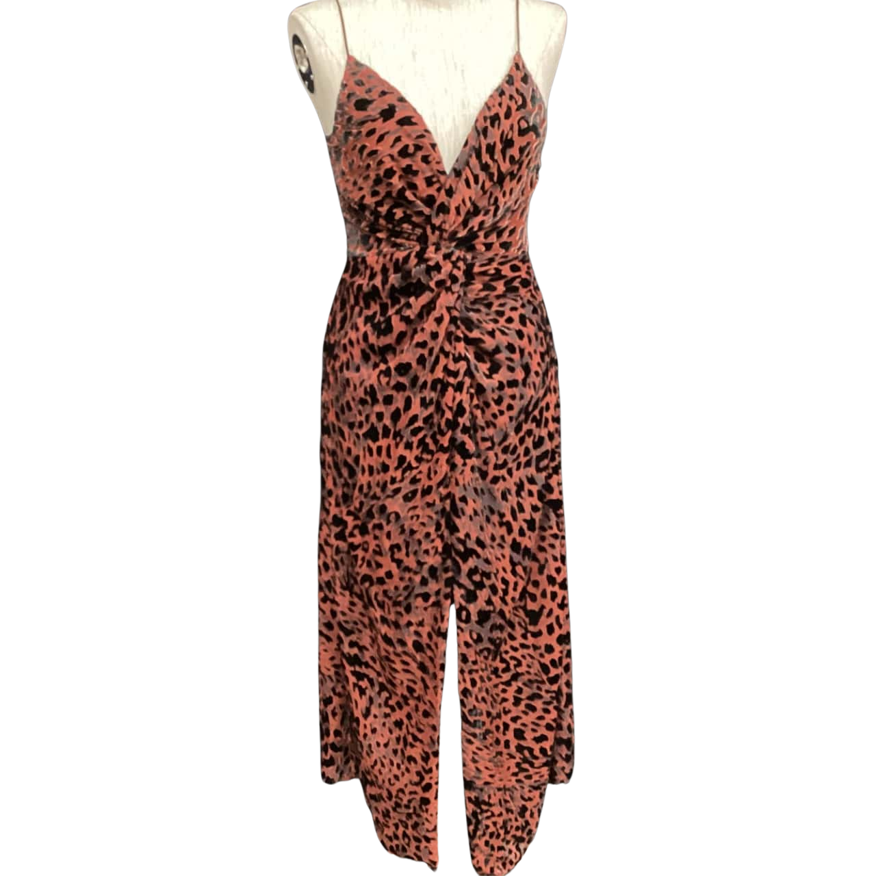 Misha Collection Womens Size 8 Velvet Shoestring Strap Animal print ...
