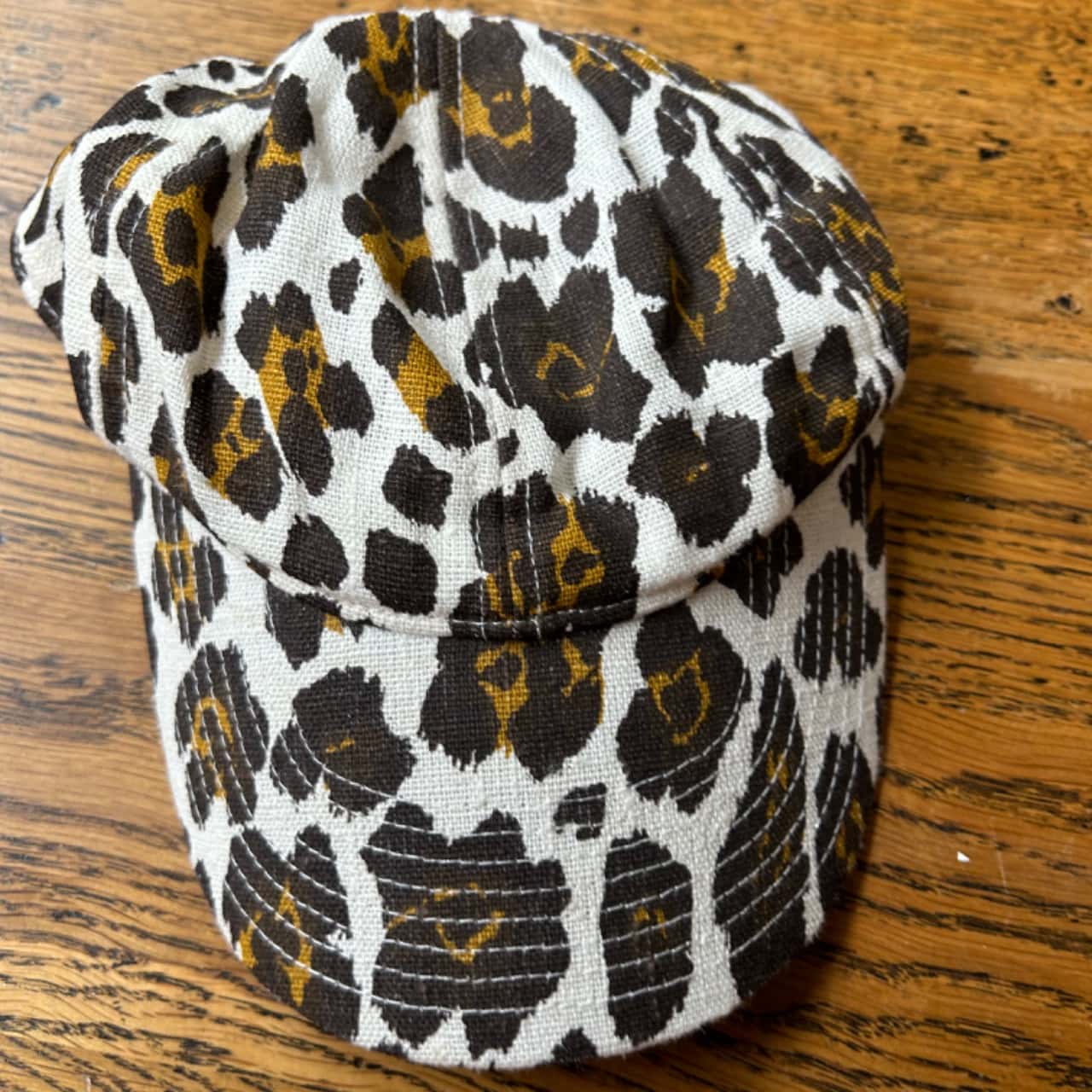 Womens Animal print cap - Linen