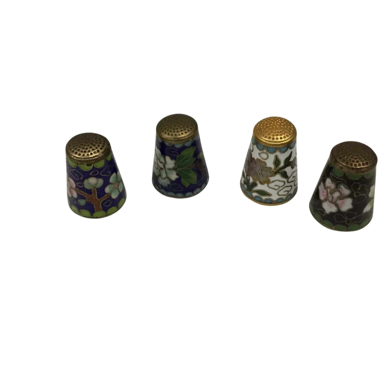 Vintage Enamel Thimbles x 4 As pictured(s)