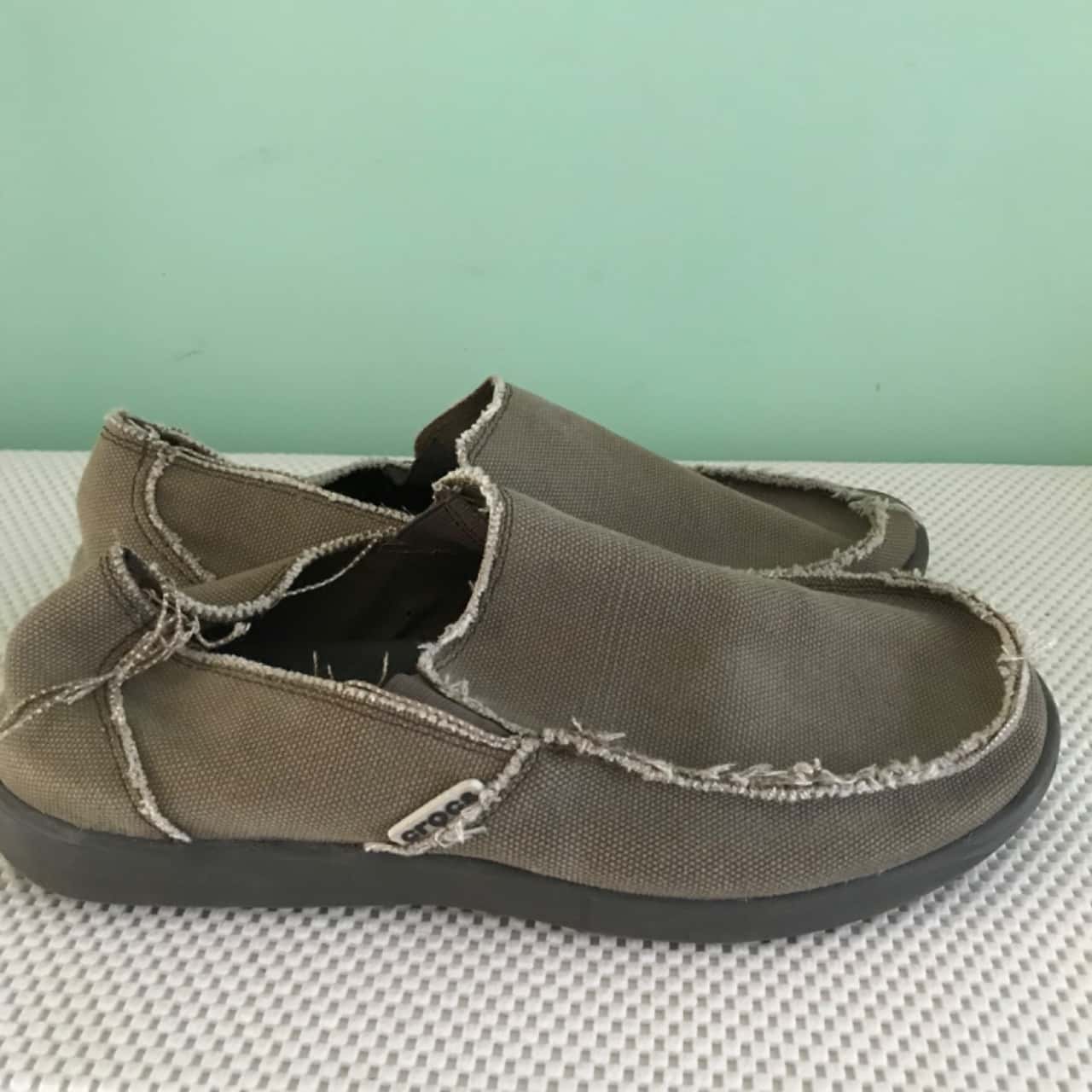 Crocs Mens Size 12 Khaki Casual Boat Shoes(s)